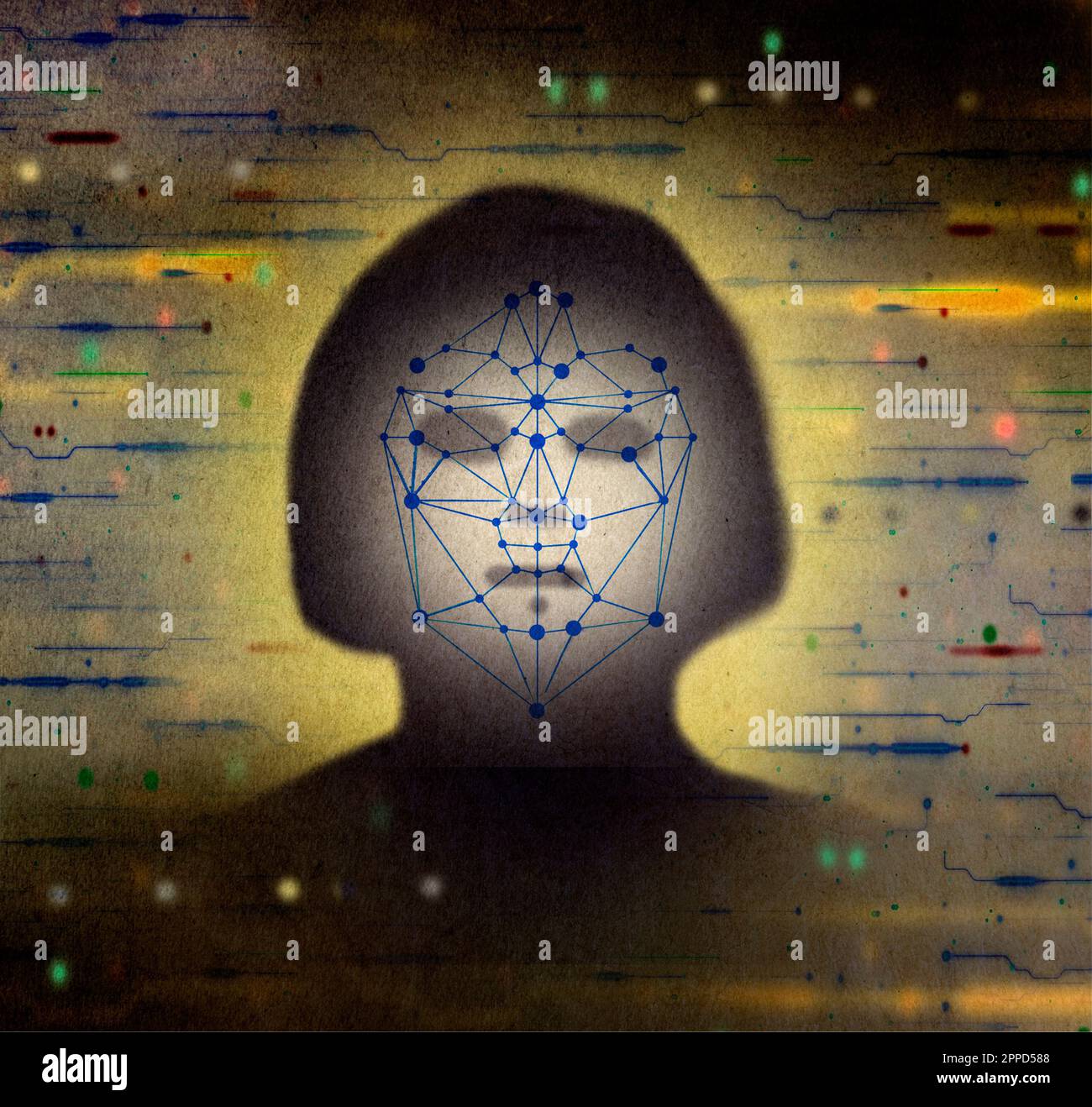 AI facial recognition technology on face Stock Photo - Alamy AI facial recognition technology on face Stock Photo - Alamy