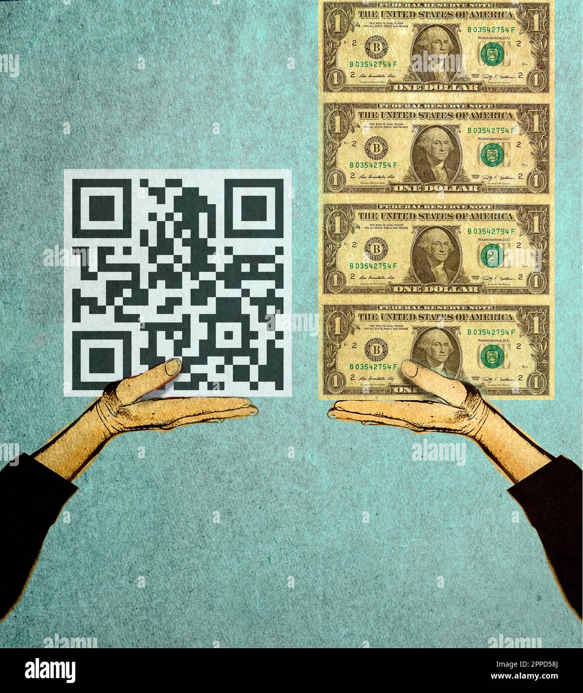 Qr code paper hi-res stock photography and images - Alamy