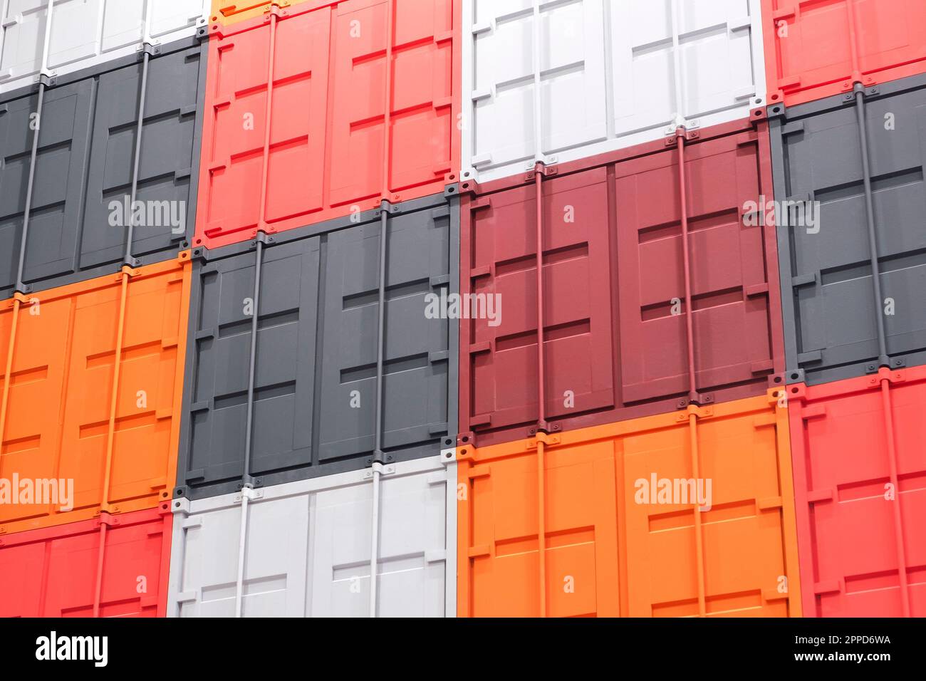 Container cargo box background, Stack of containers, logistics concept ...