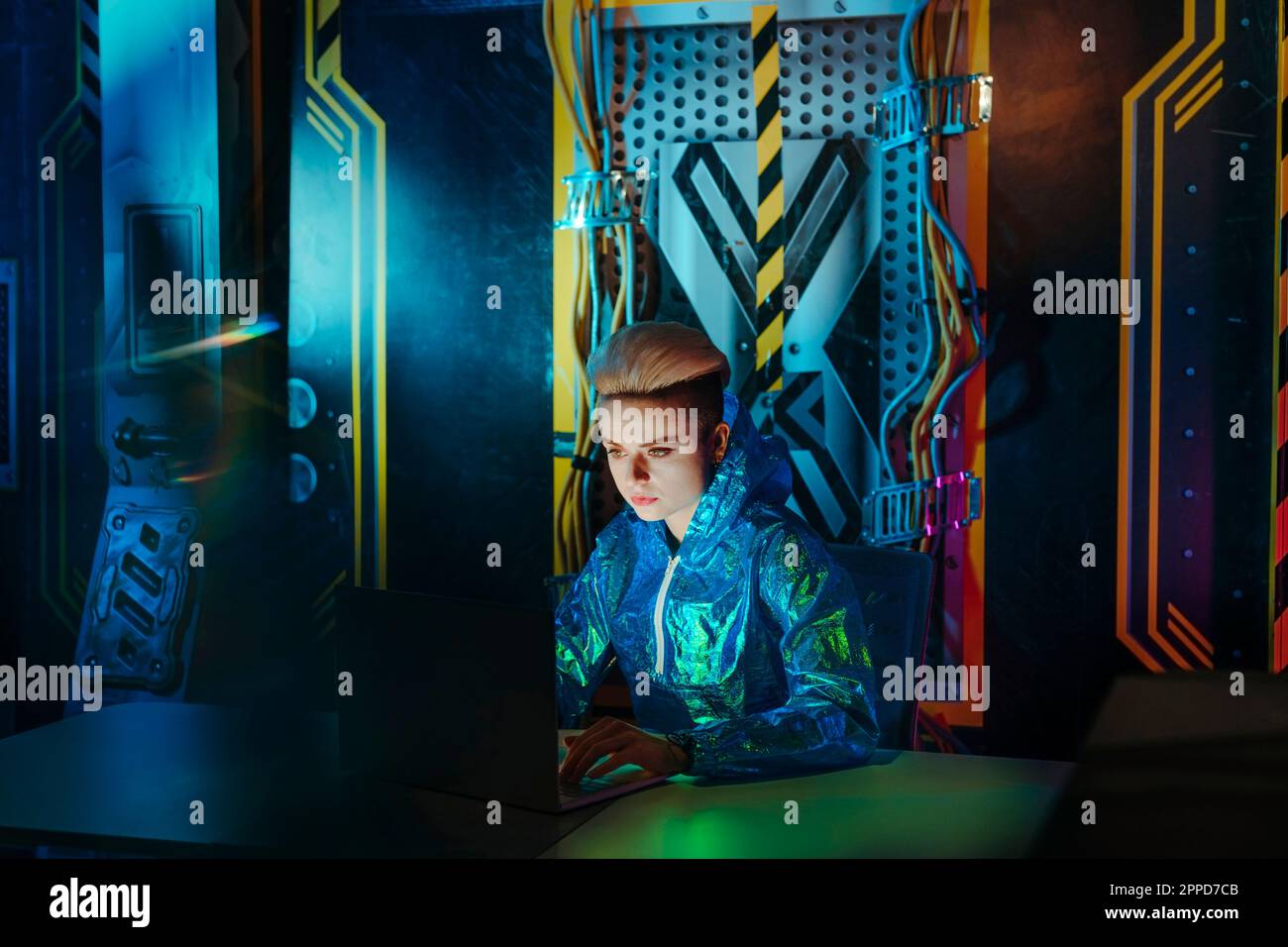 Cyberpunk gamer hi-res stock photography and images - Alamy