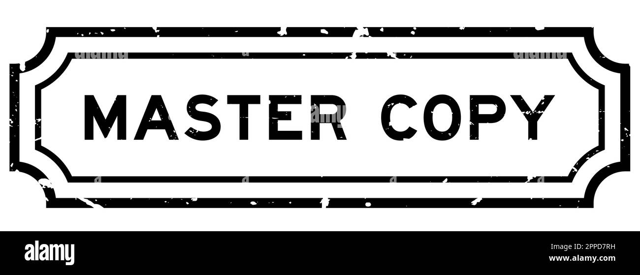 Grunge black master copy word rubber seal stamp on white background Stock Vector Image & Art - Alamy