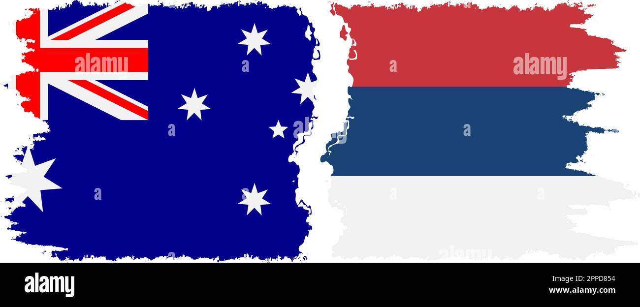 Australia serbia flag hi-res stock photography and images - Alamy