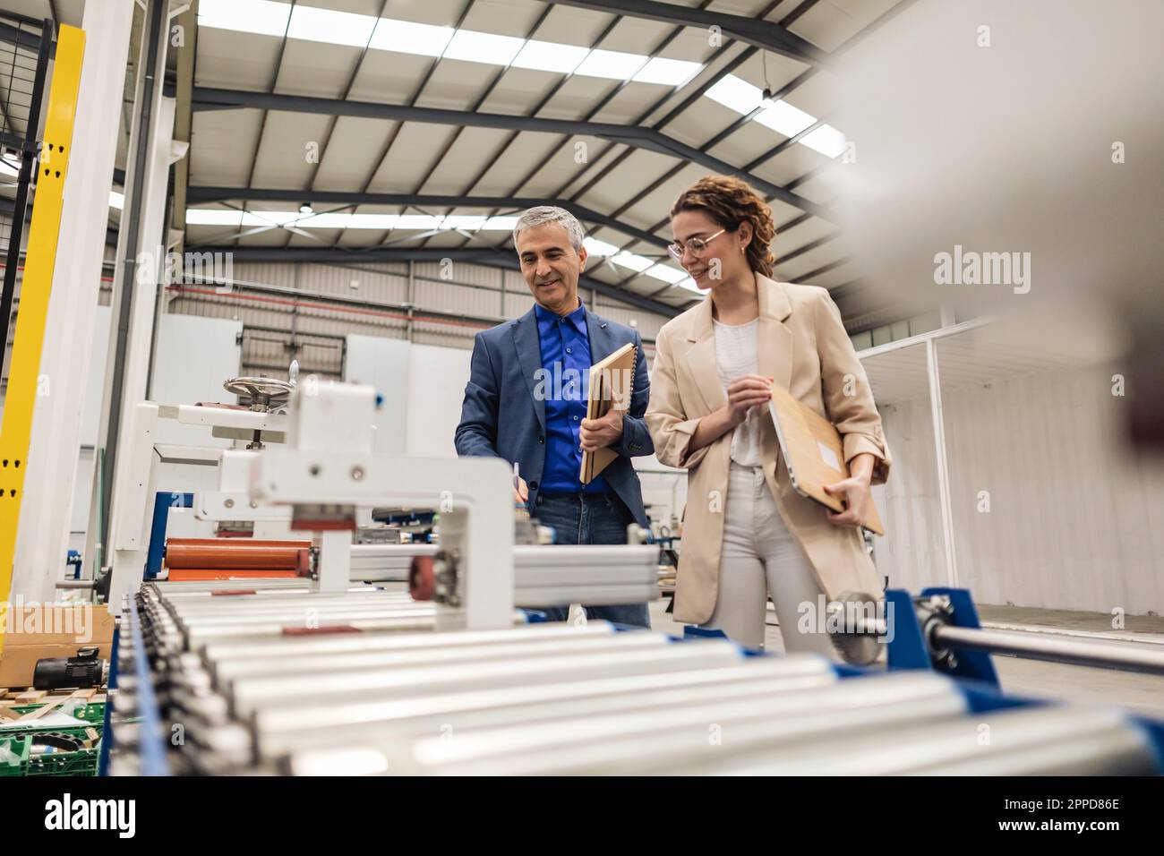 Female engineers having discussion hi-res stock photography and images ...