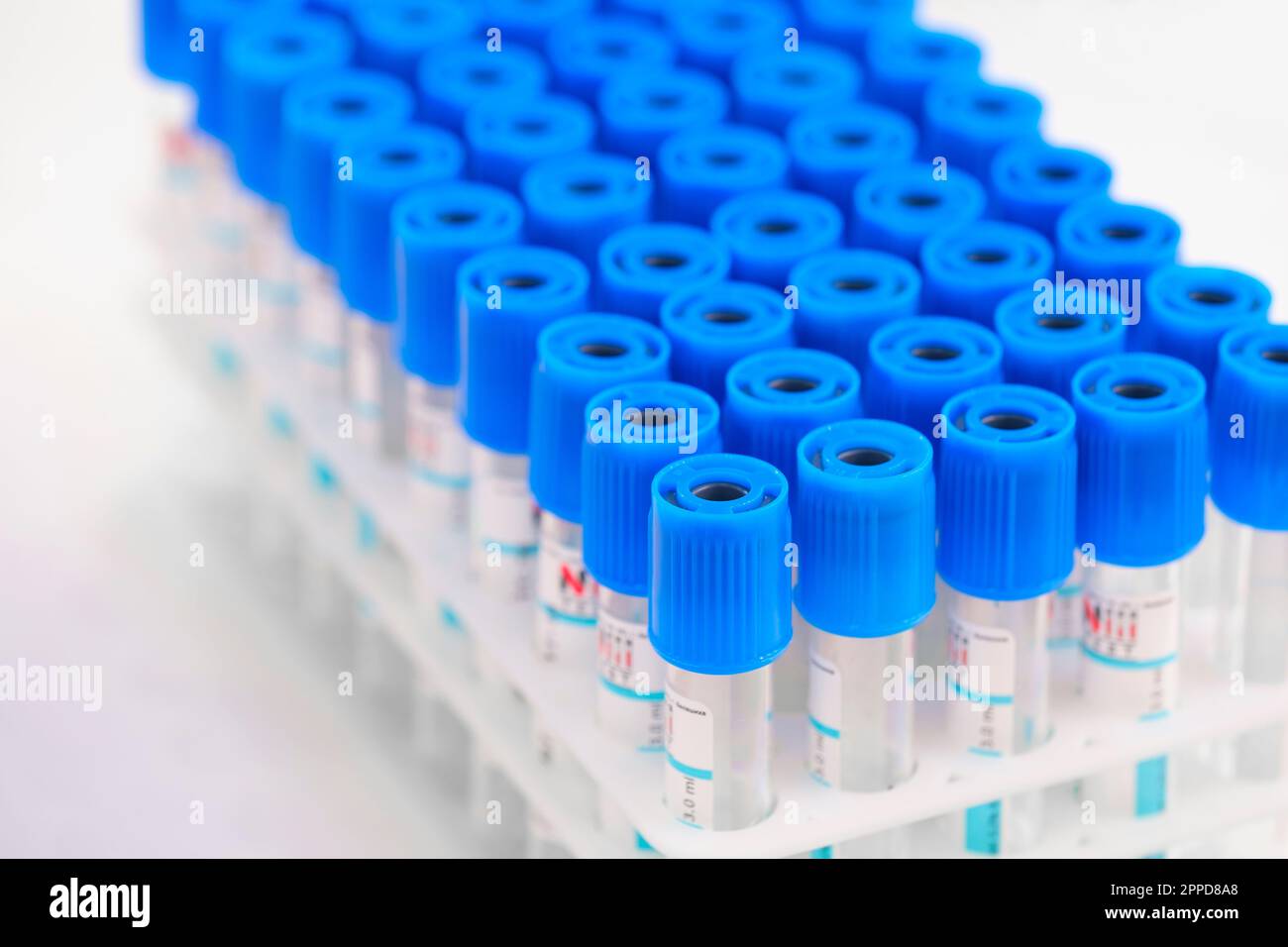 Test tube row. Concept of medical or science laboratory Stock Photo - Alamy