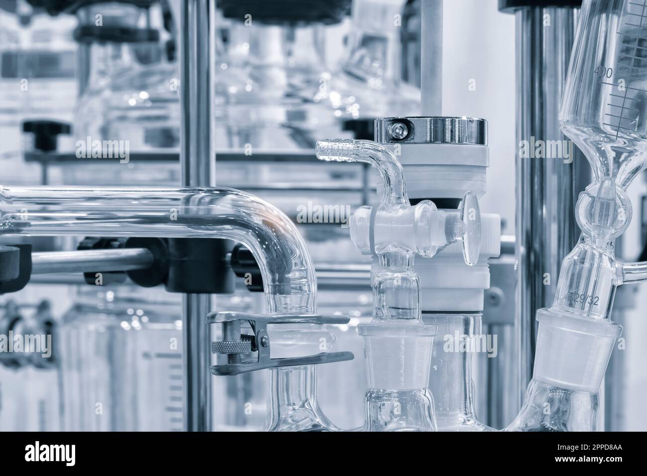 Chemical and pharmaceutical concept background. Chemistry laboratory ...