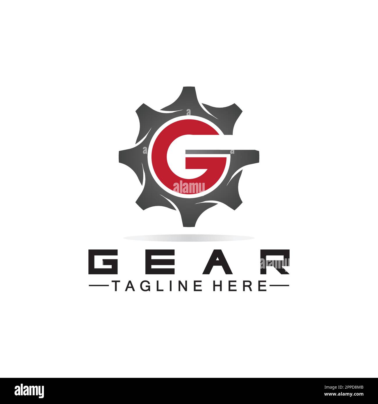 Letter G Gear Engineer Logo Design Template Stock Vector Image & Art ...