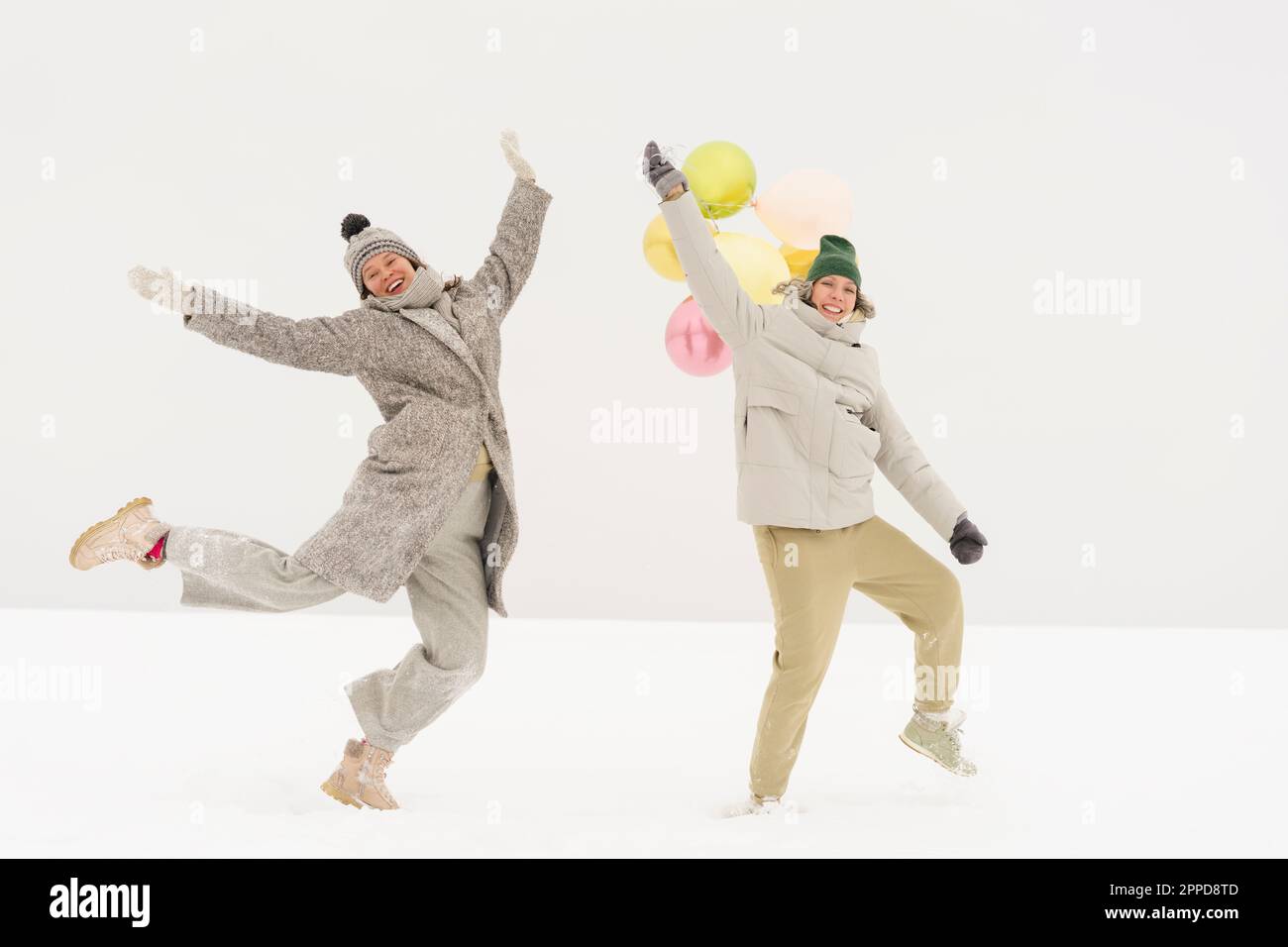 Dancing two friends in hi-res stock photography and images - Alamy