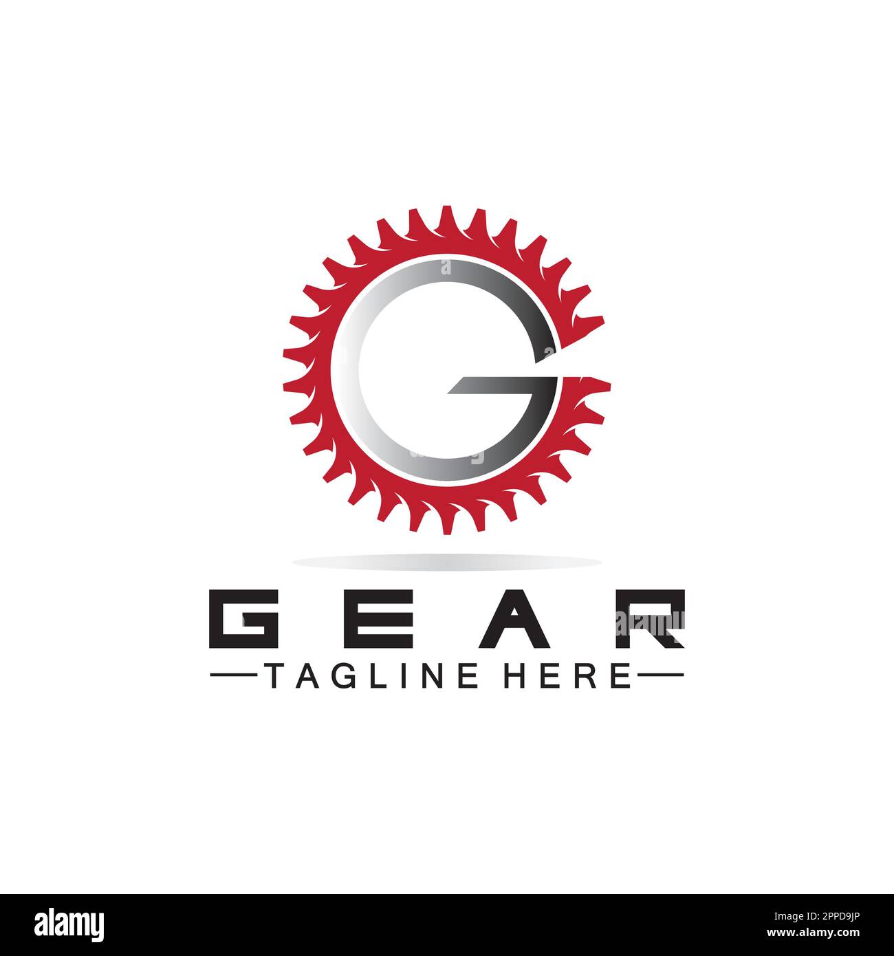 Letter G Gear Engineer Logo Design Template Stock Vector Image & Art ...