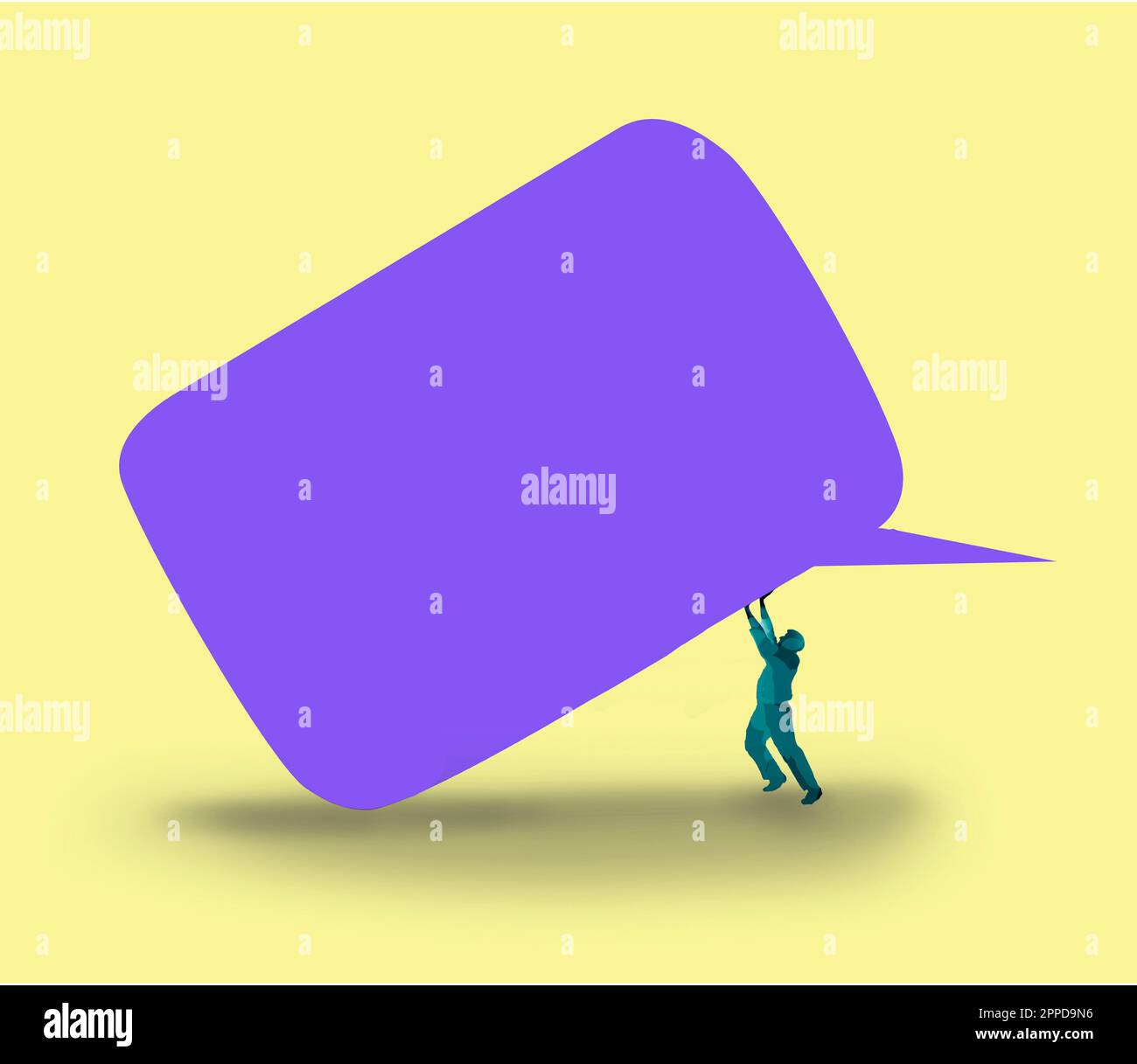 Speech bubble illustration colour hi-res stock photography and images ...