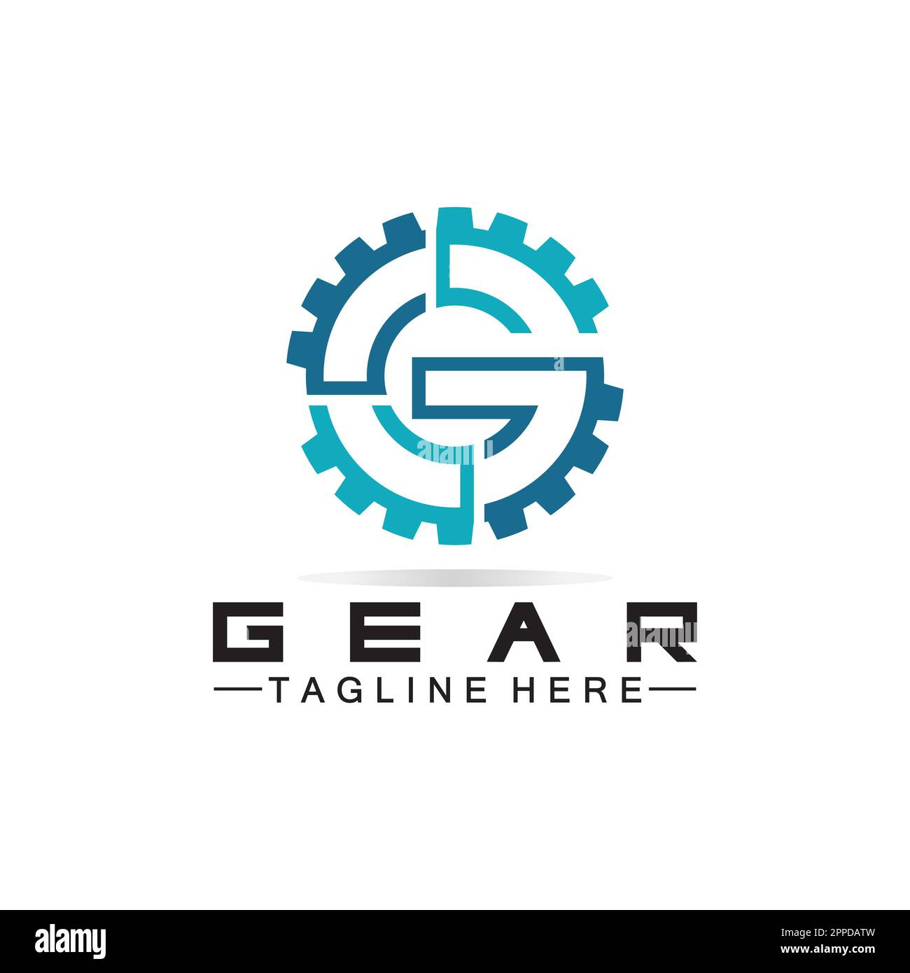 Letter G Gear Engineer Logo Design Template Stock Vector Image & Art ...