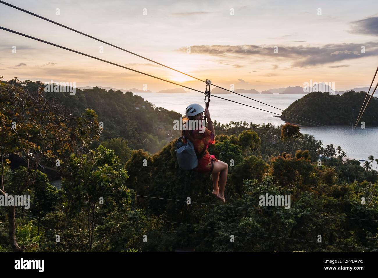 Tree line sunset on hi-res stock photography and images - Alamy