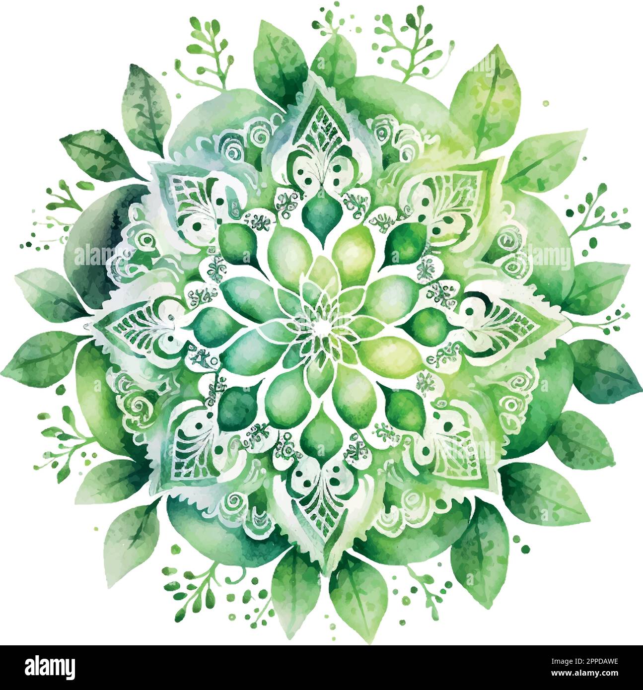 Sahasrara chakra mandala watercolor vector Stock Vector Image & Art - Alamy