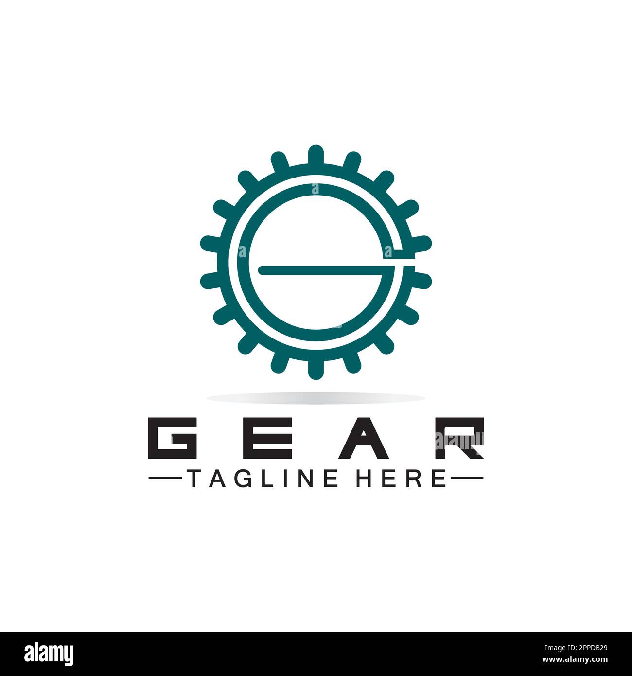 G mechanical logo Stock Vector Images - Alamy