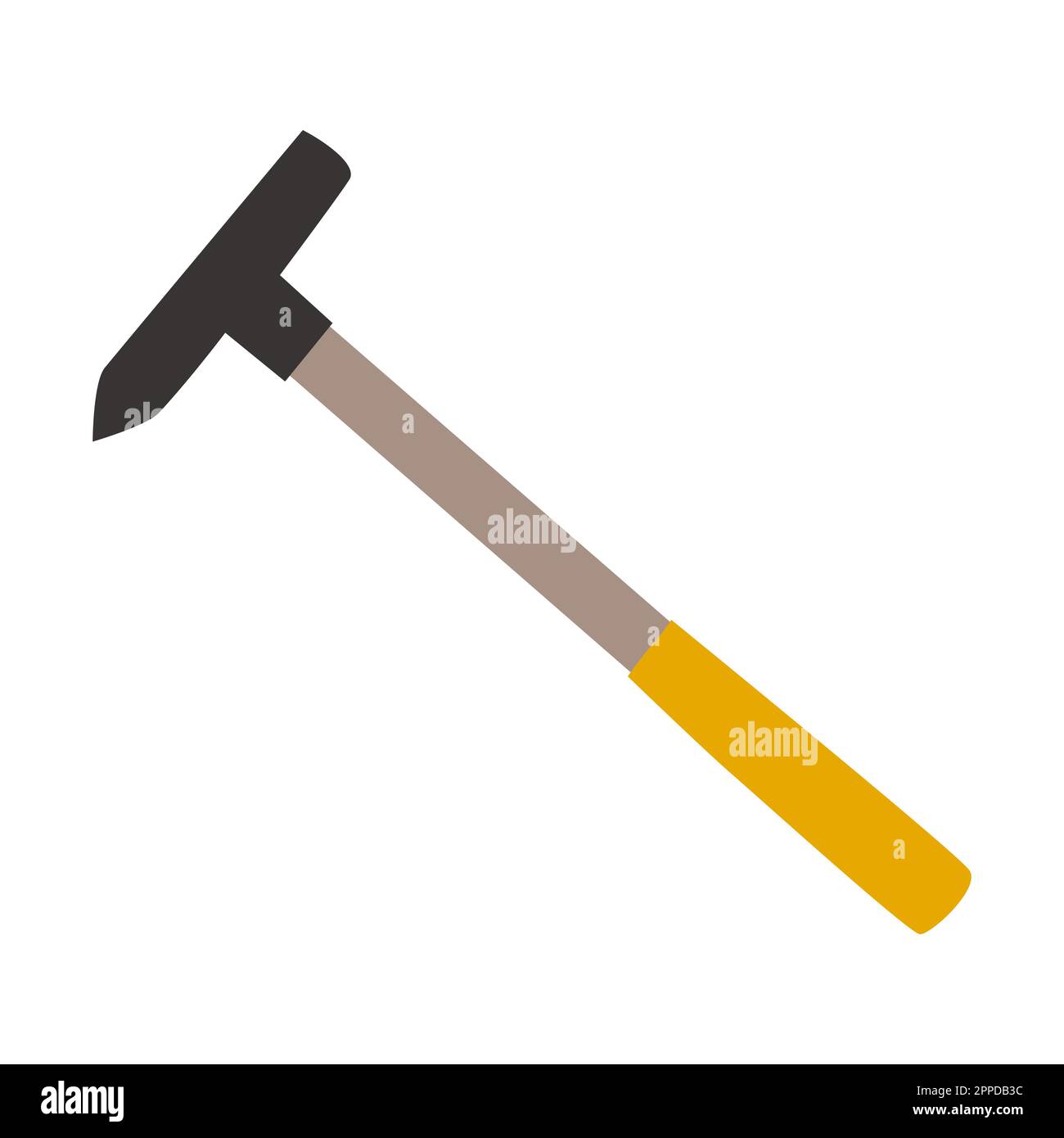 cartoon style colored hammer on white background Stock Vector Image ...