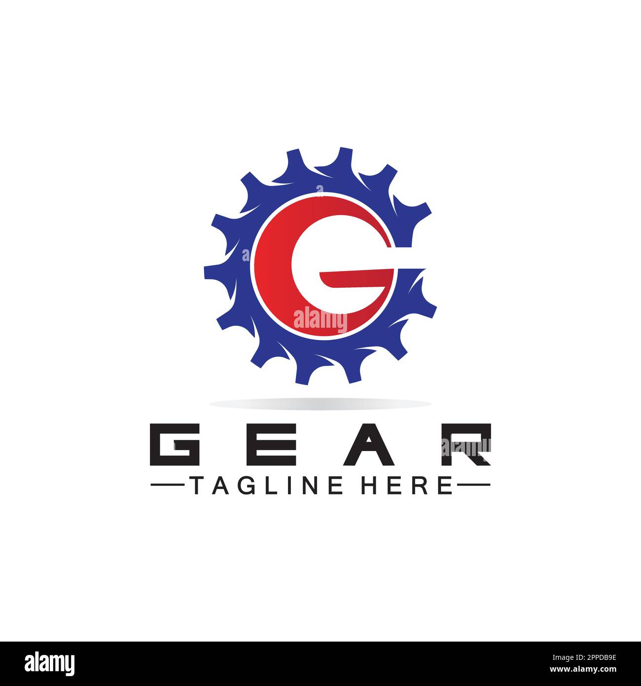 Letter G Gear Engineer Logo Design Template Stock Vector Image & Art ...