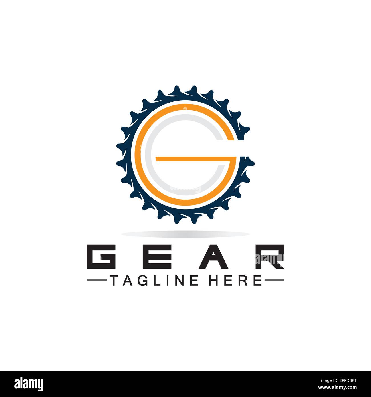 Letter G Gear Engineer Logo Design Template Stock Vector Image & Art ...