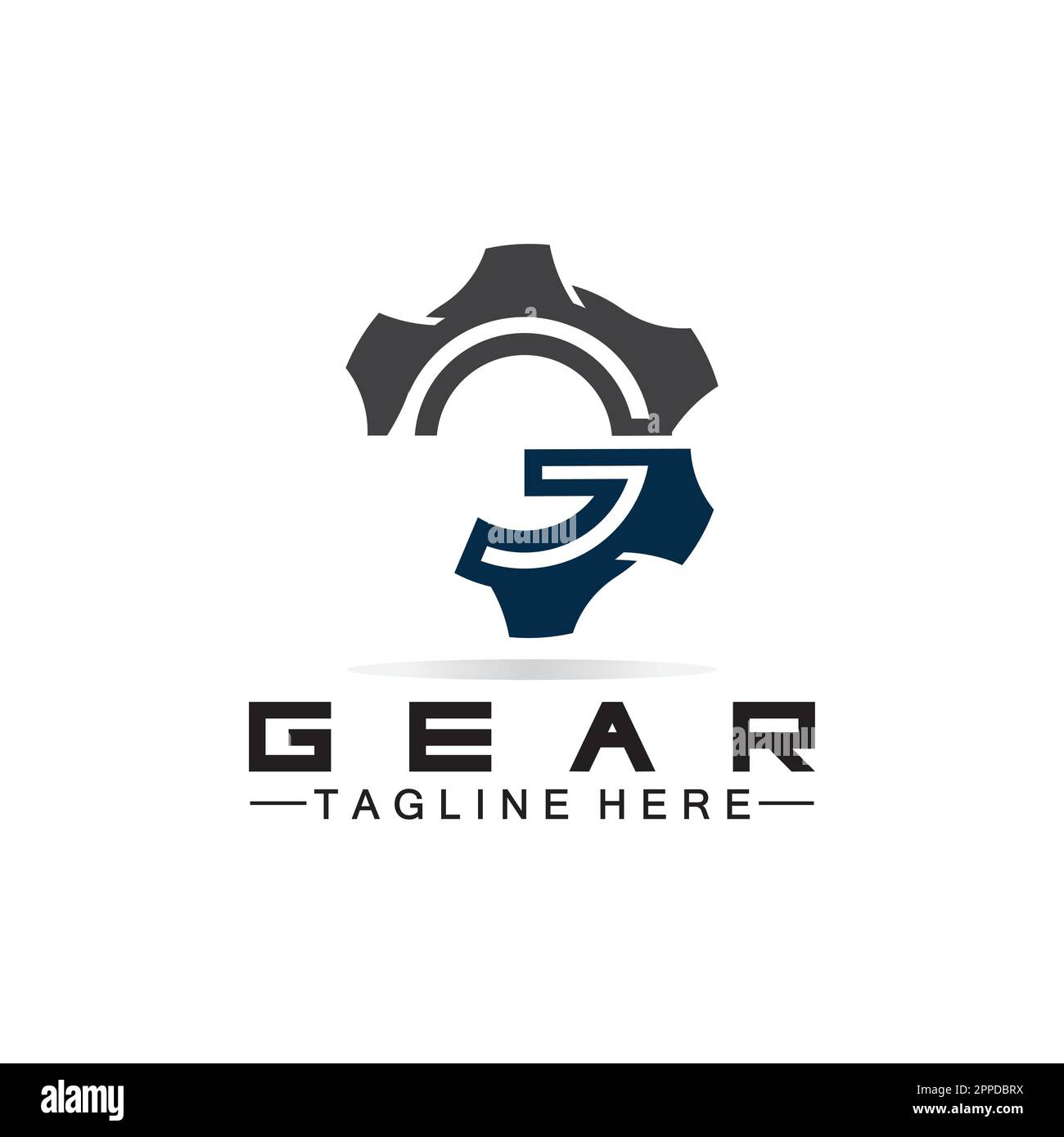 G mechanical logo Stock Vector Images - Alamy