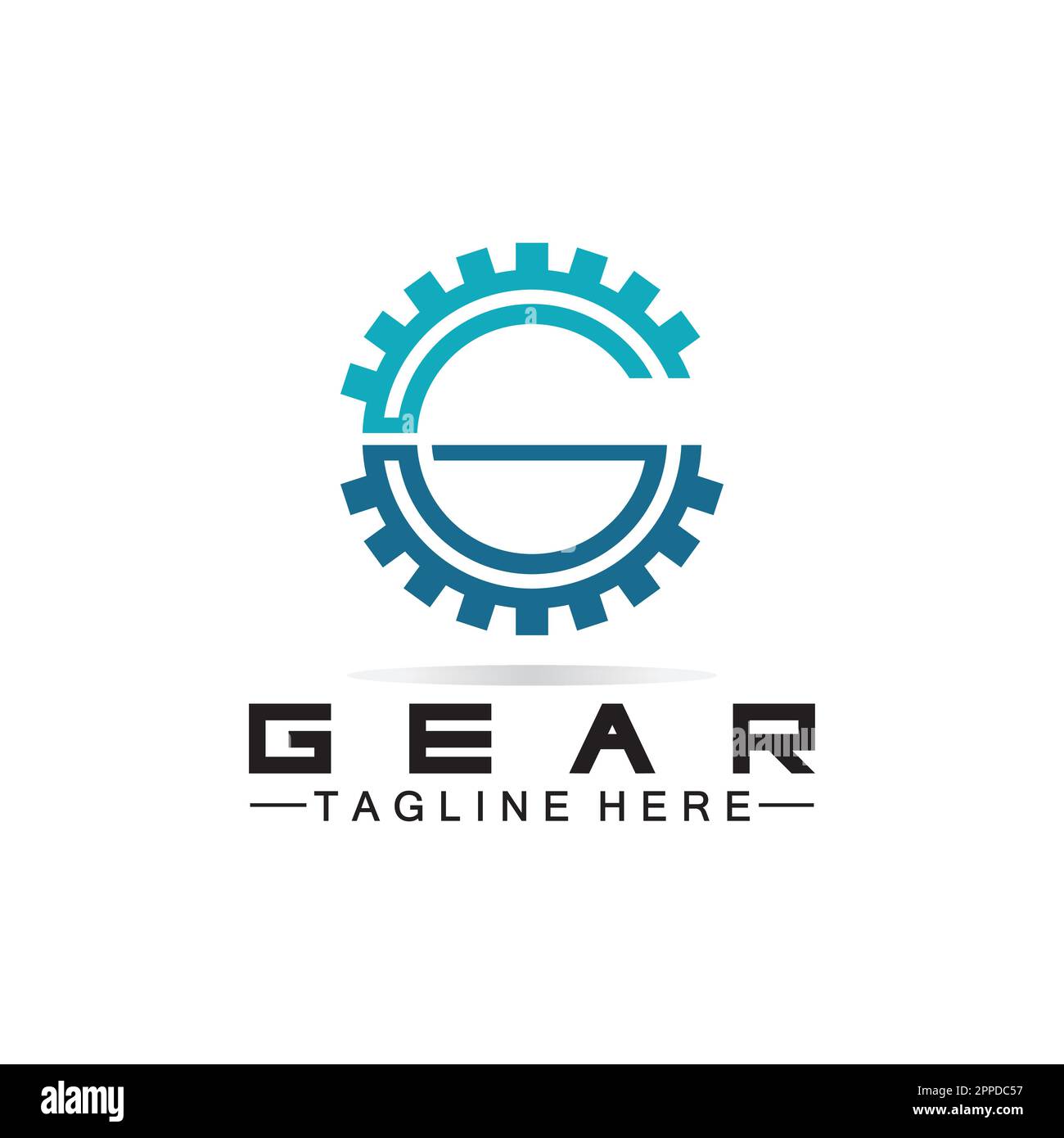 Letter G Gear Engineer Logo Design Template Stock Vector Image & Art ...