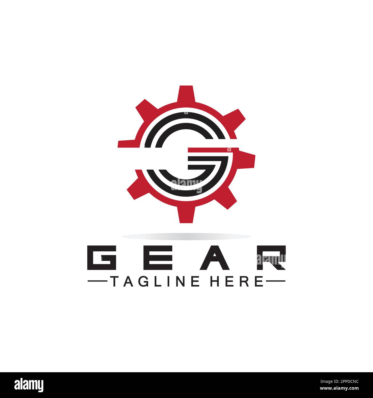 Letter G Gear Engineer Logo Design Template Stock Vector Image & Art ...