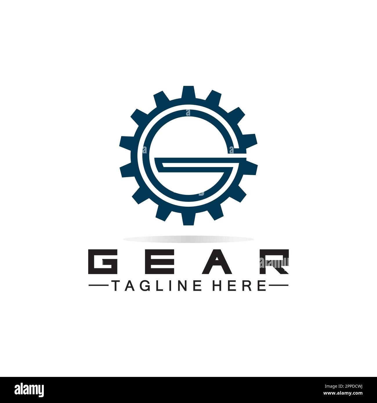 Letter G Gear Engineer Logo Design Template Stock Vector Image & Art ...