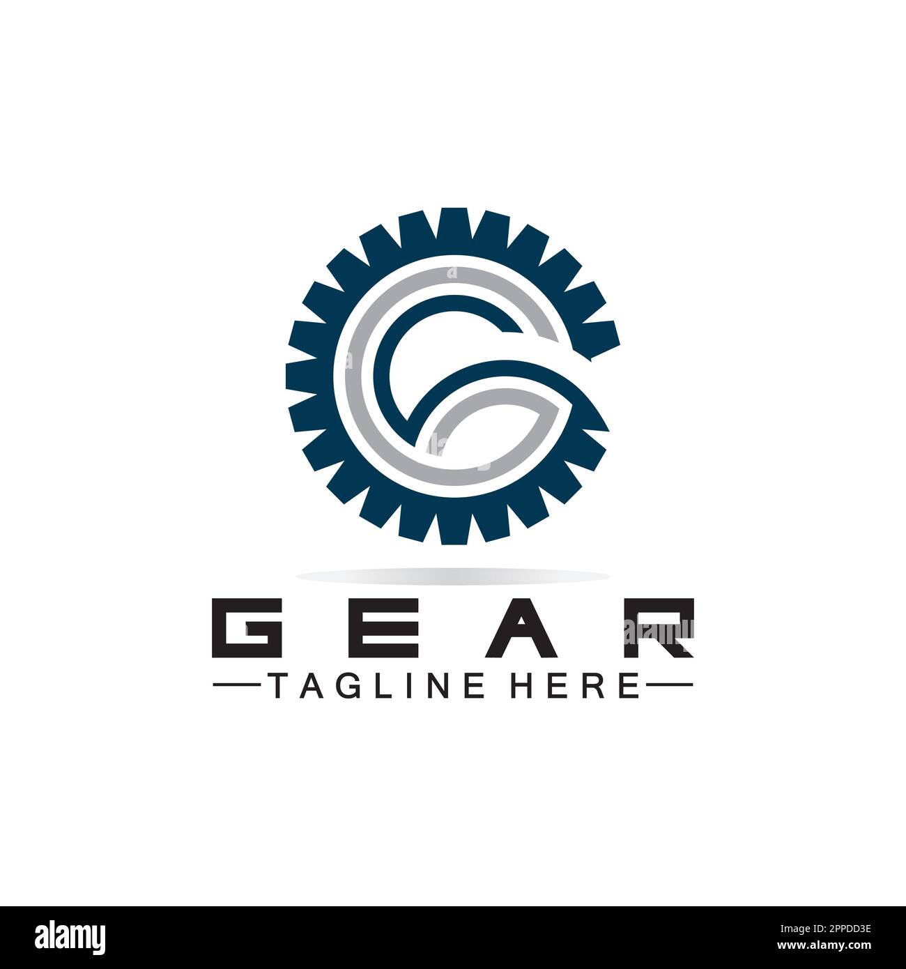 Letter G Gear Engineer Logo Design Template Stock Vector Image & Art ...