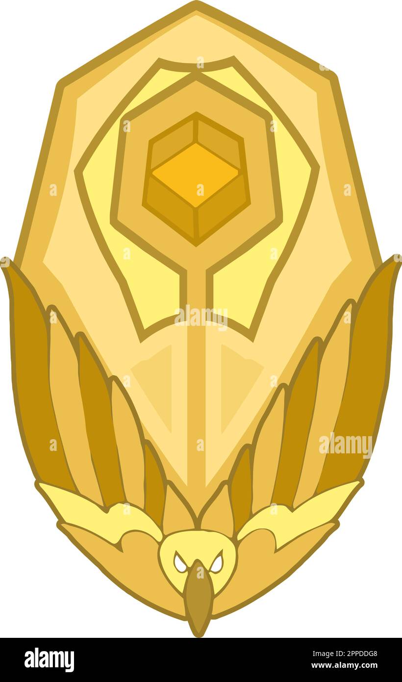 falcon in yellow jewel embelem Stock Vector Image & Art - Alamy