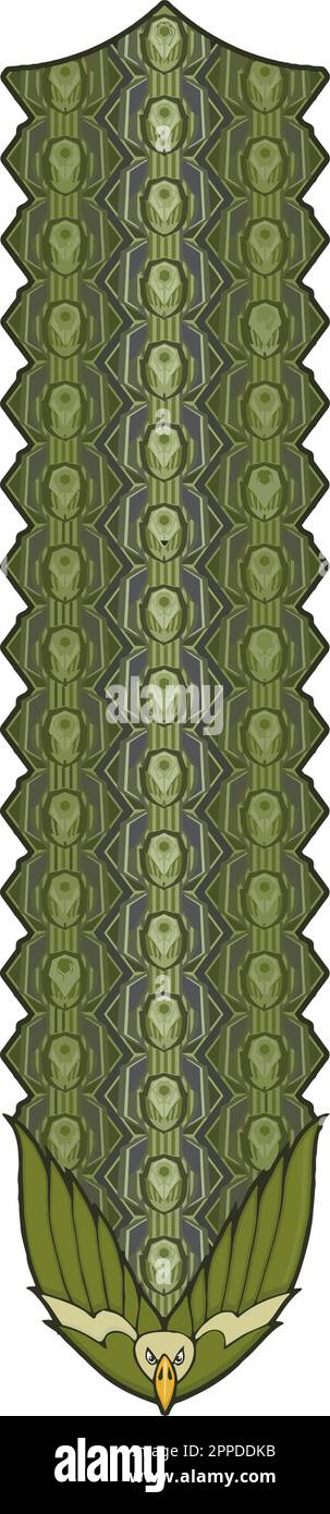 green falcon in vertical stripe design Stock Vector Image & Art - Alamy