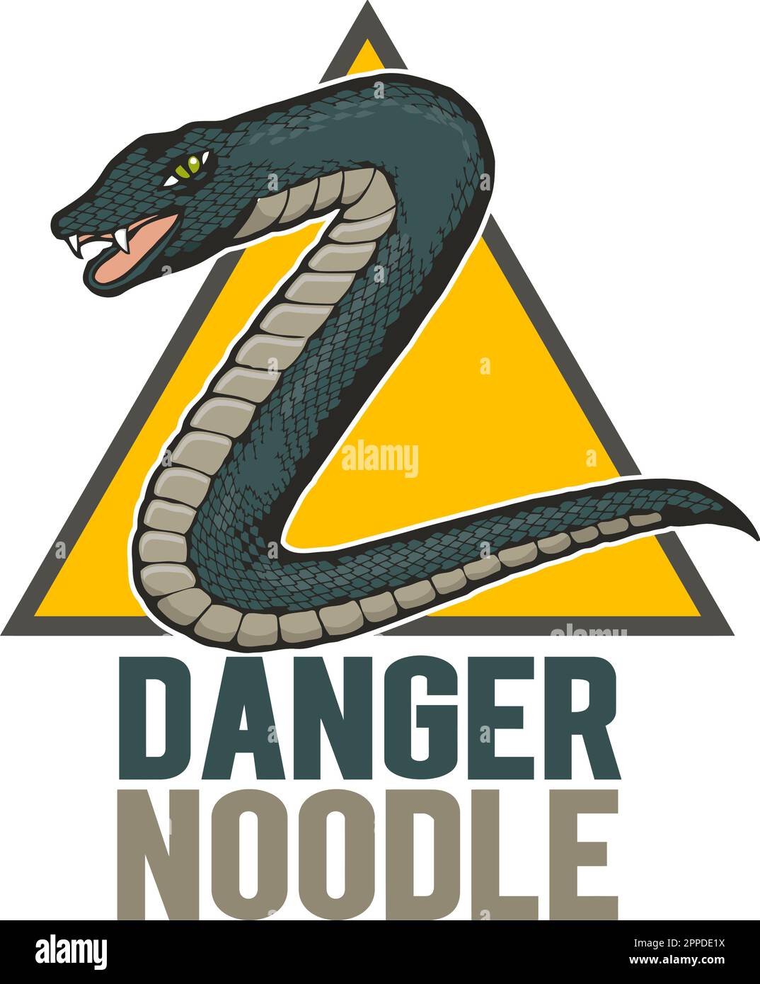 funny snake design danger noodle Stock Vector Image & Art - Alamy