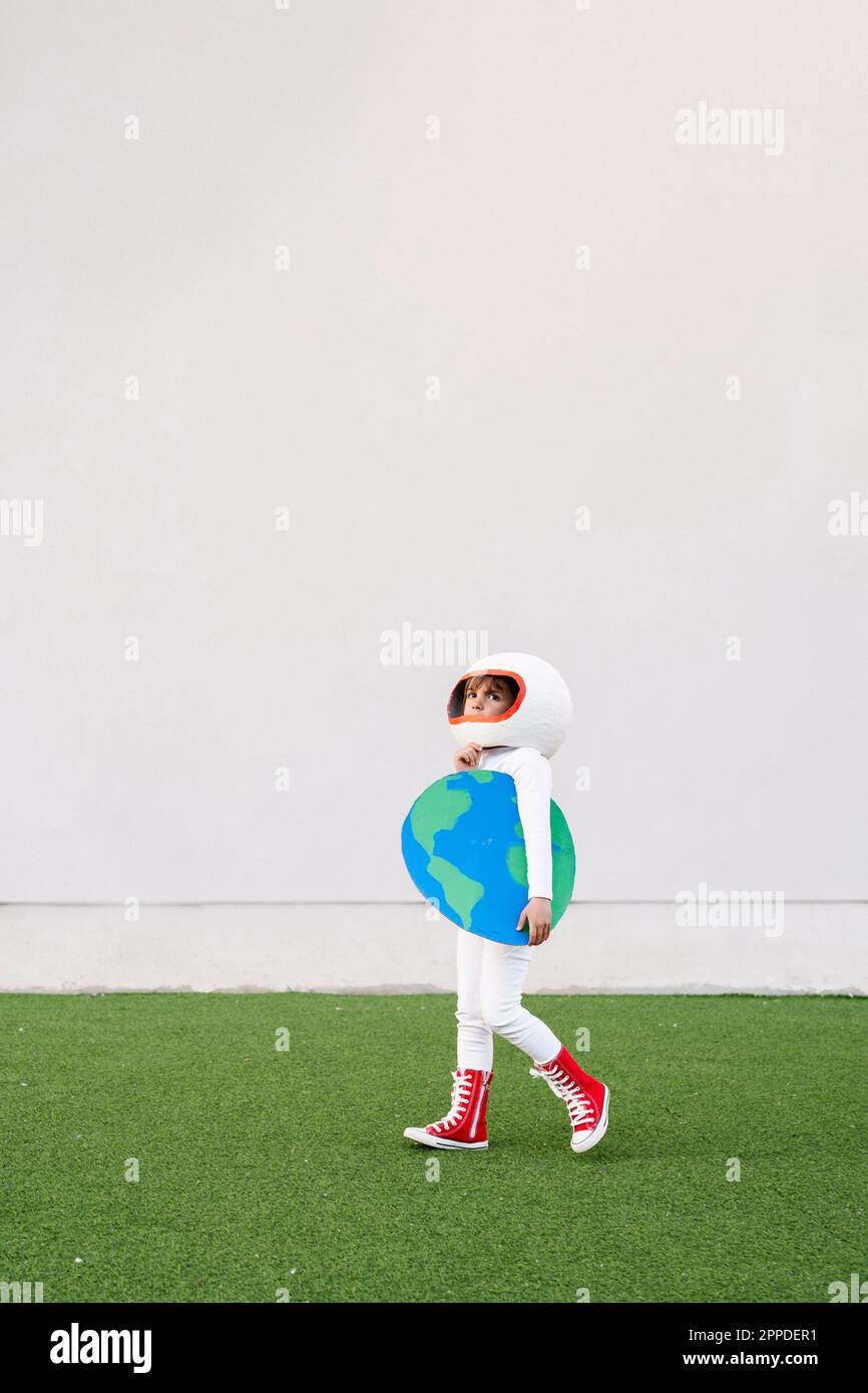 Wonder Astronaut Helmet Walking Away