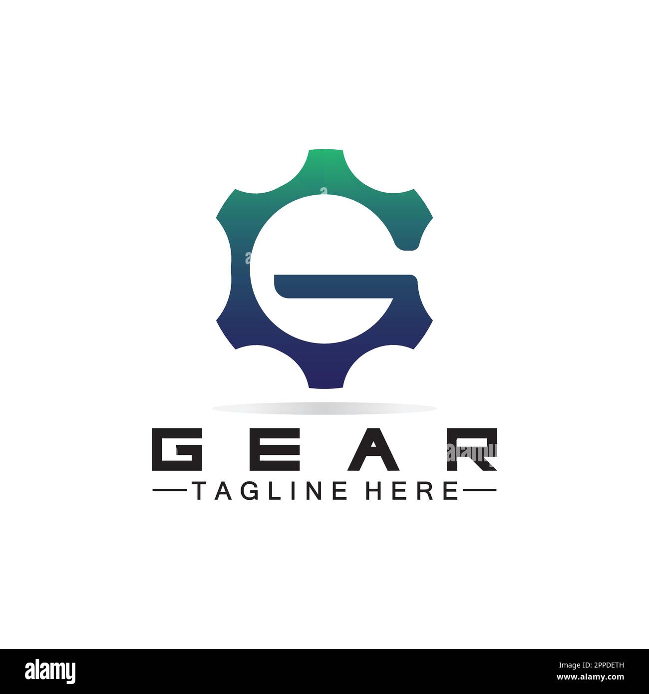 G mechanical logo Stock Vector Images - Alamy