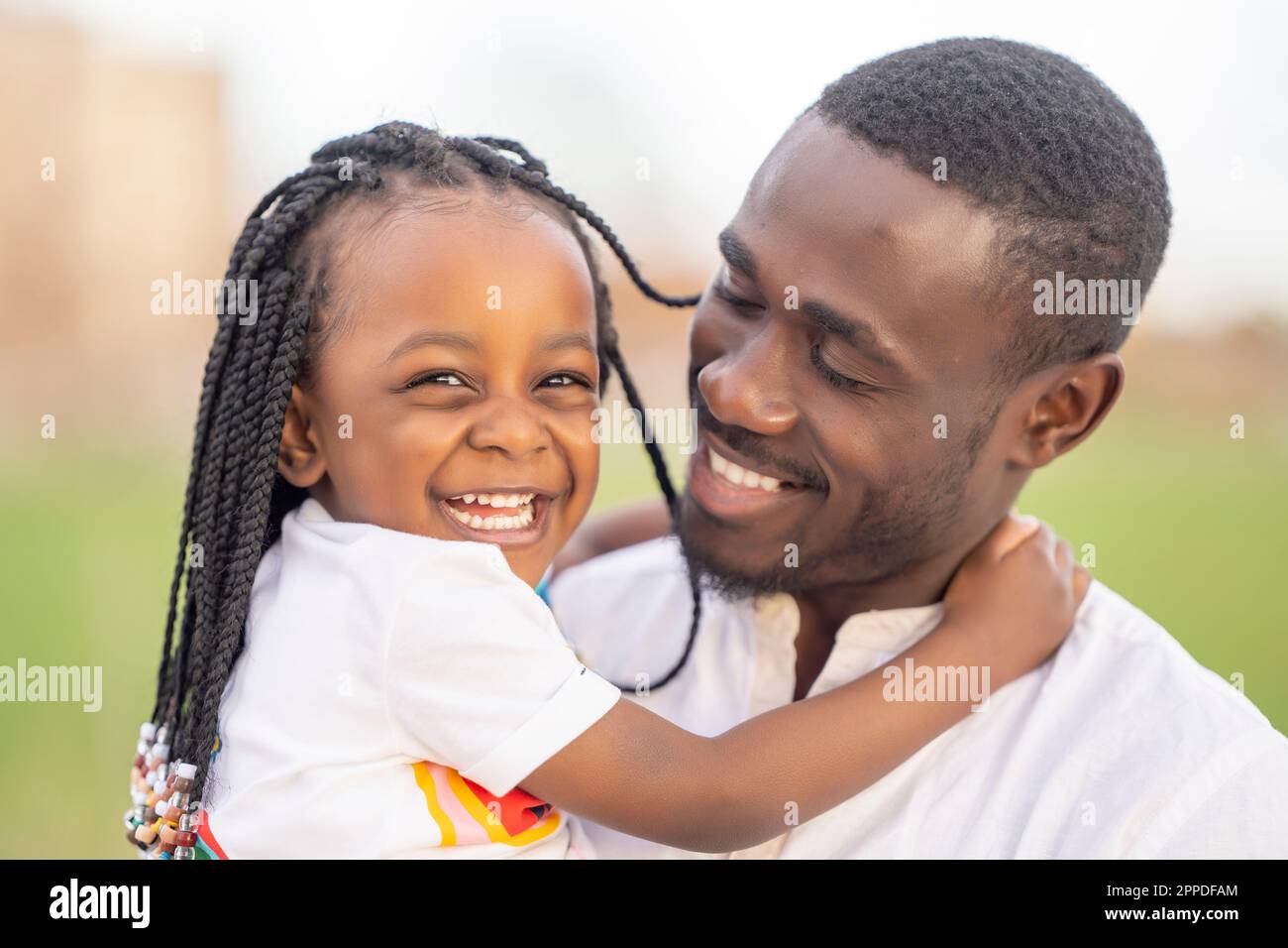 Happy father with cute daughter Stock Photo - Alamy