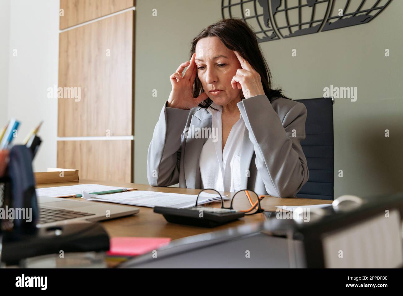 Stressed Business Woman