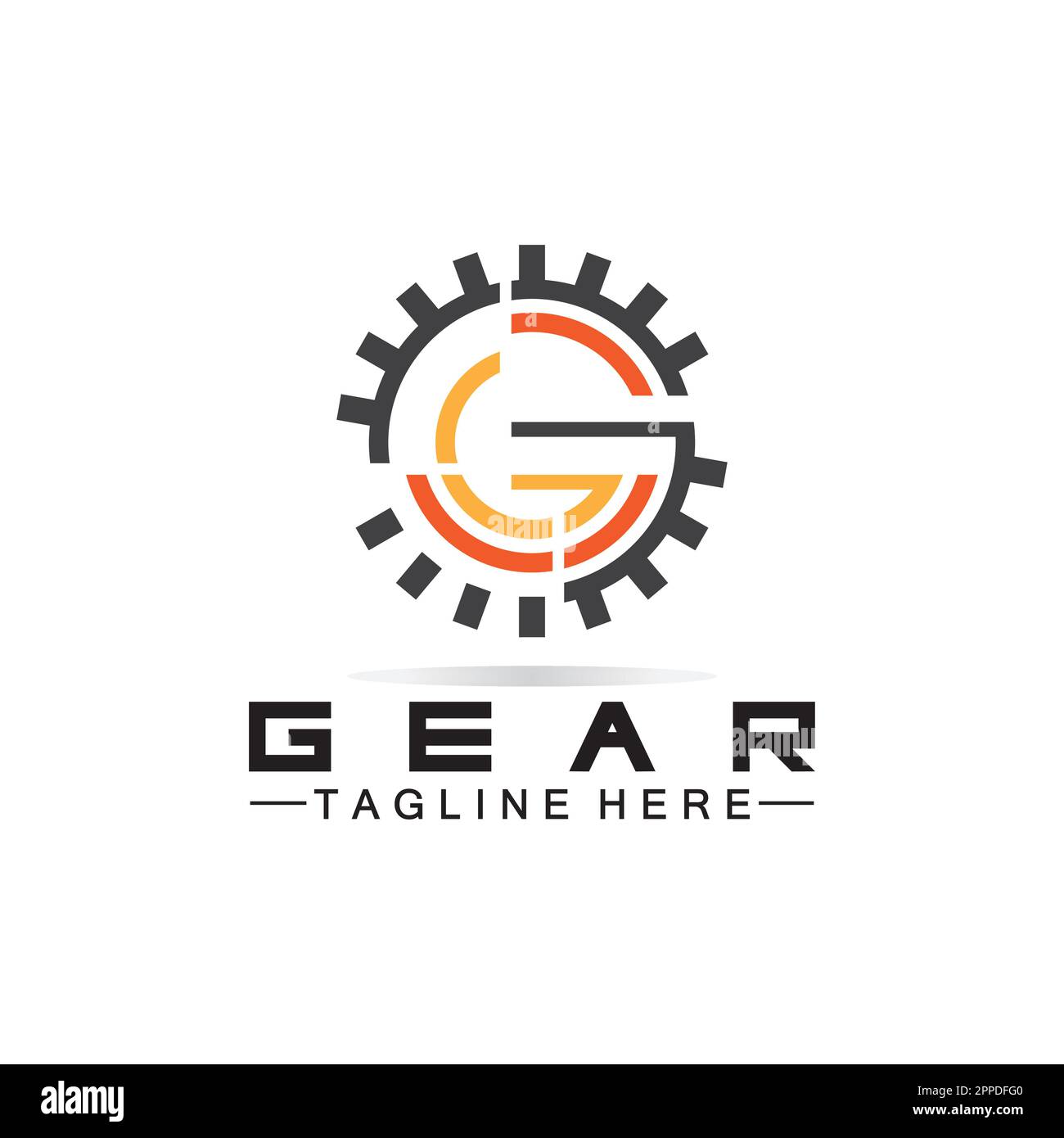 Letter G Gear Engineer Logo Design Template Stock Vector Image & Art ...