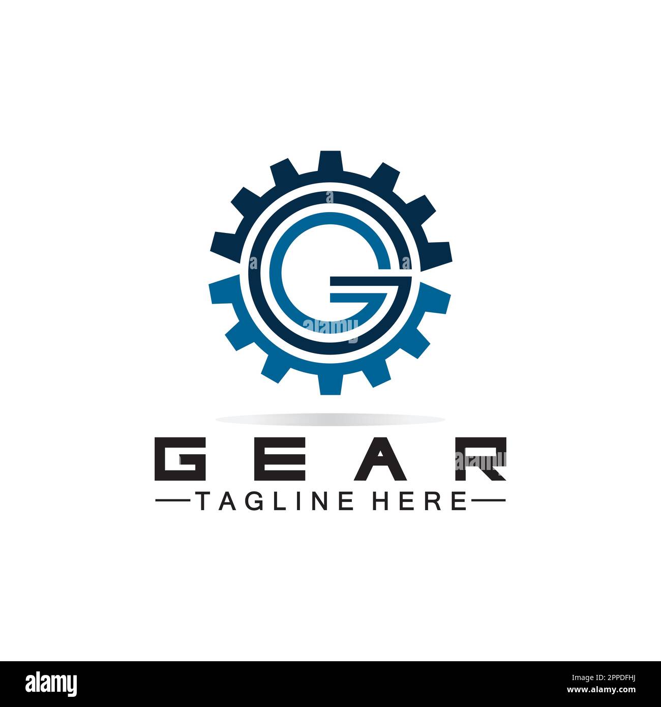 Letter G Gear Engineer Logo Design Template Stock Vector Image & Art ...