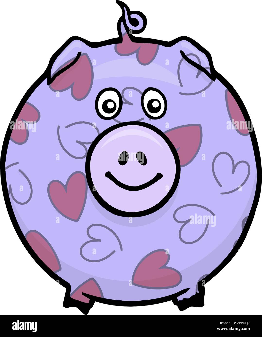 The purple pig Cut Out Stock Images & Pictures - Alamy