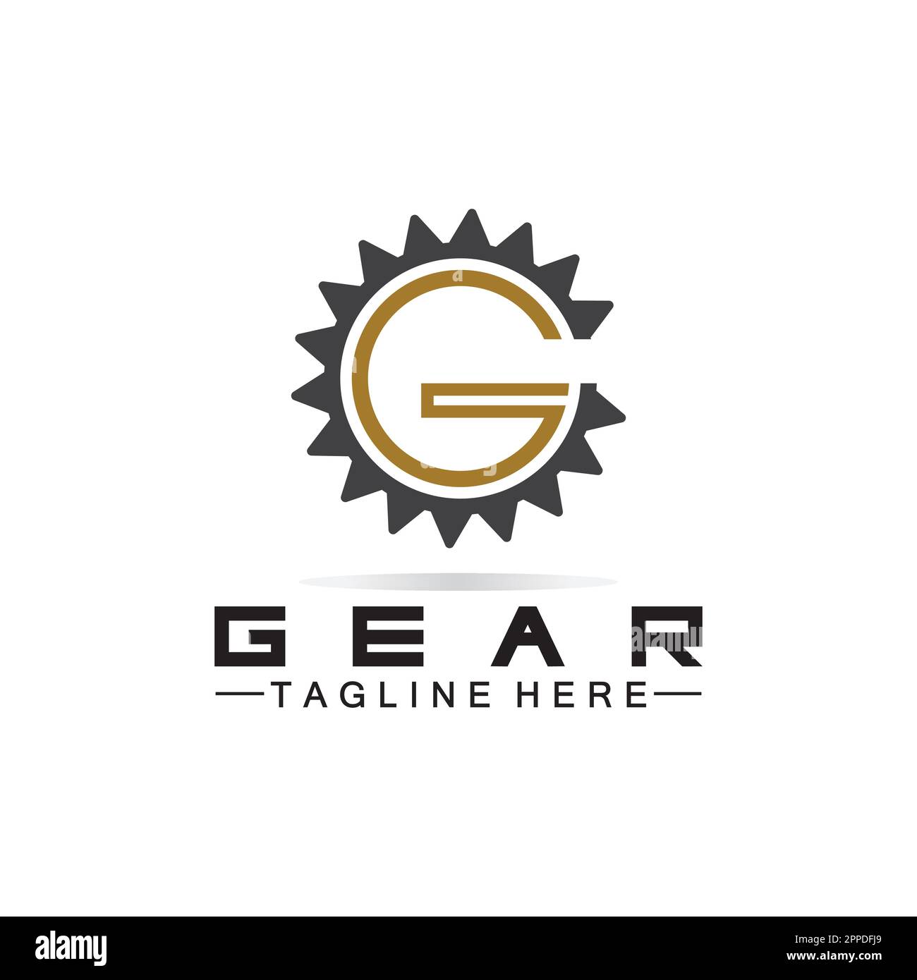 Letter G Gear Engineer Logo Design Template Stock Vector Image & Art ...