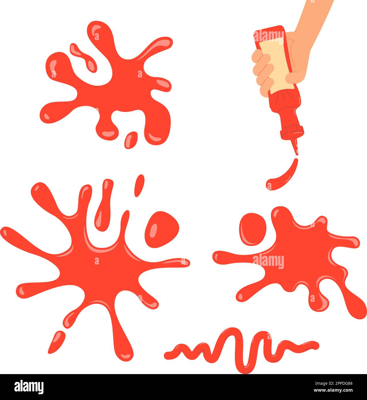 Ketchup Splatter Vector