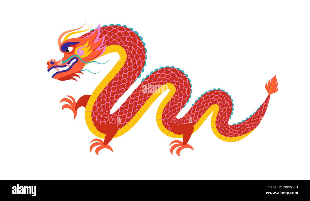 Dragon, Chinese New Year, Traditional Chinese Dragon character Stock ...