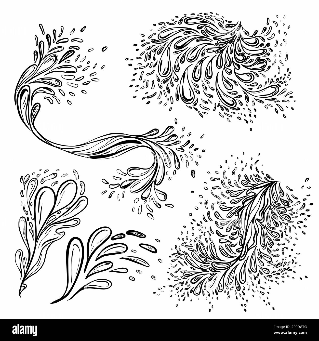 Cocktail coloring page hi-res stock photography and images - Alamy