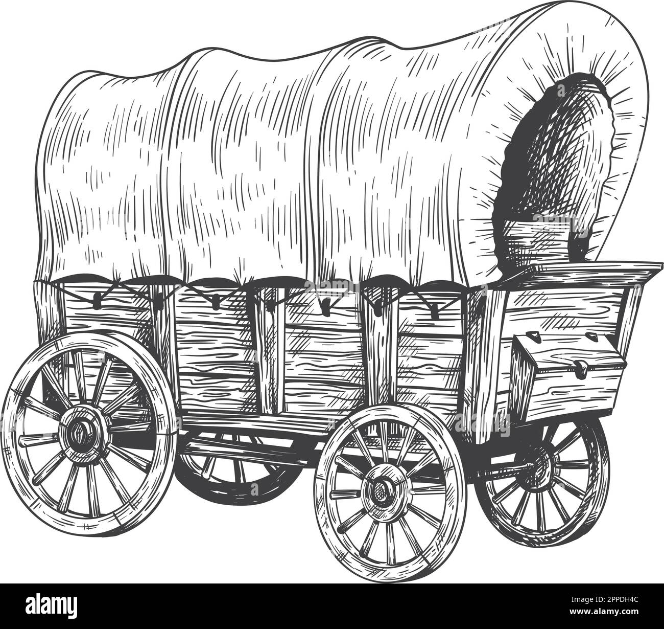 American horse and cart Stock Vector Images - Alamy