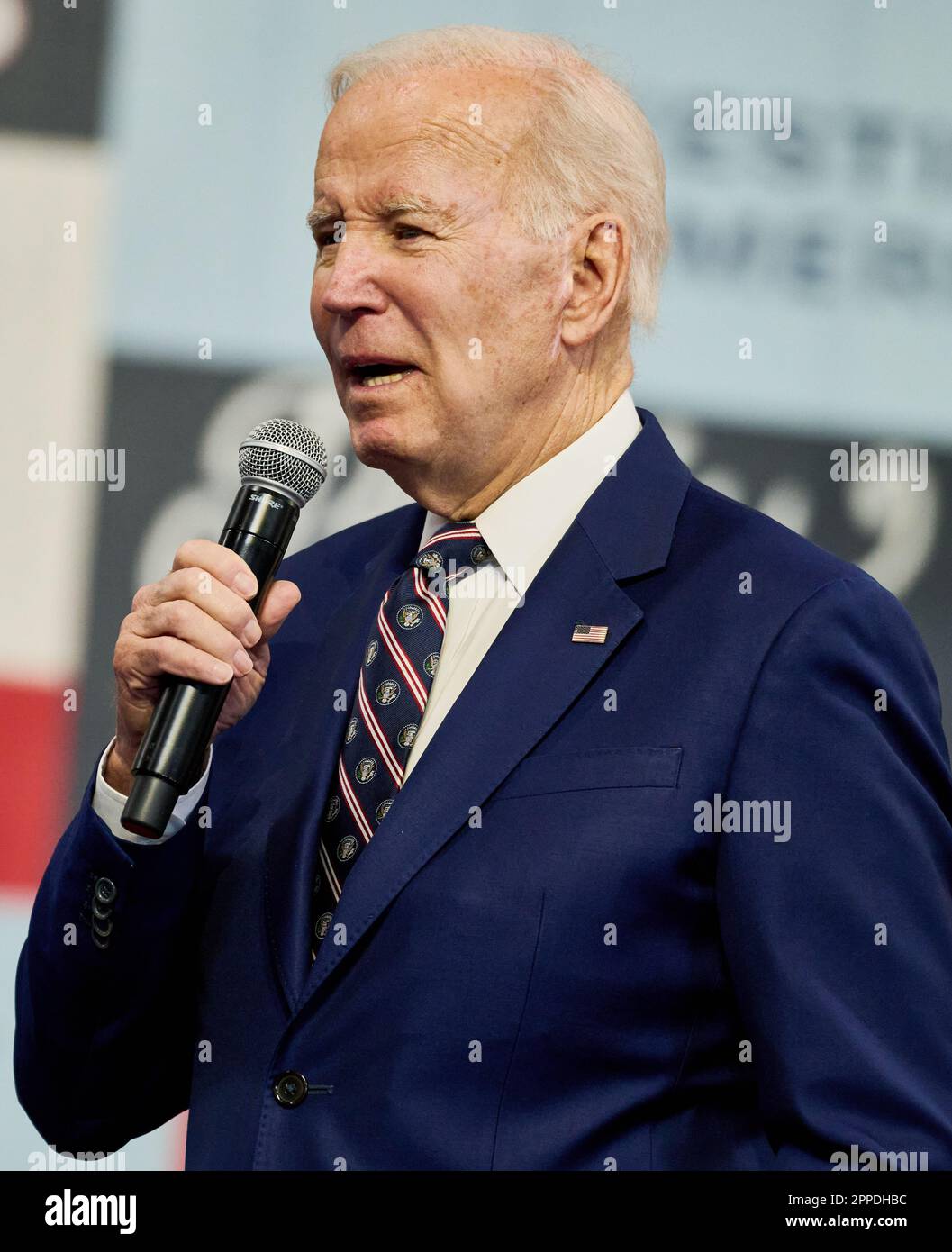 PHILADELPHIA, PA, USA - MARCH 9, 2023: President Joe Biden speaks at ...