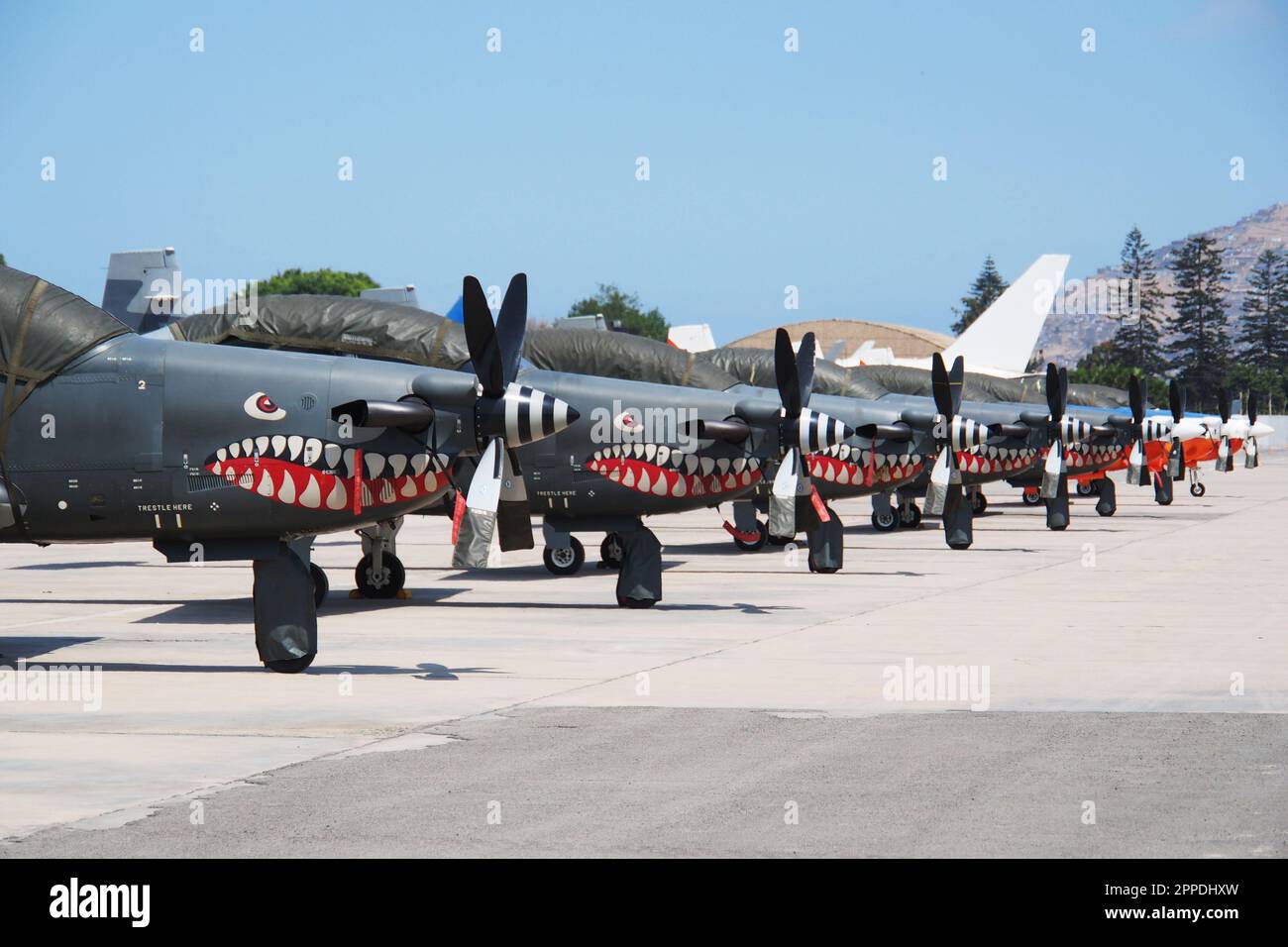 Lima, Peru. 23rd Apr, 2023. KAI KT-1P Woongbi aircraft shown at the ...