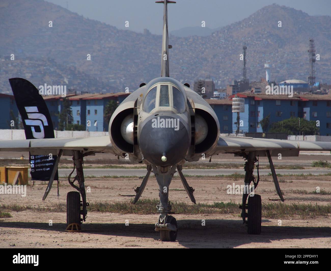 Lima, Peru. 23rd Apr, 2023. Dassault Mirage aircraft shown at the 2023 ...