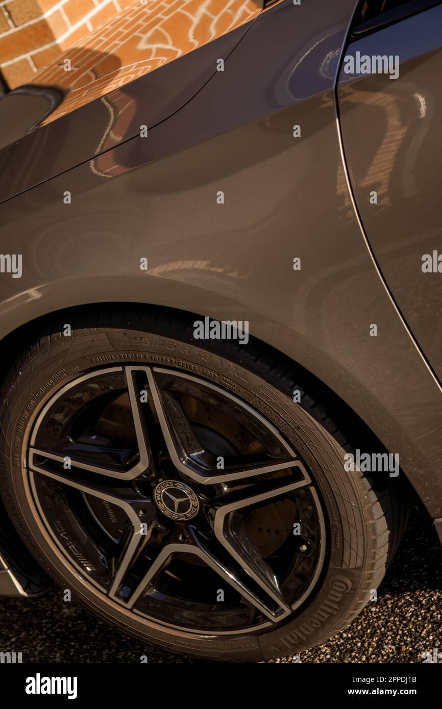Mercedes-Benz A250 Front Left Wheel Stock Photo - Alamy
