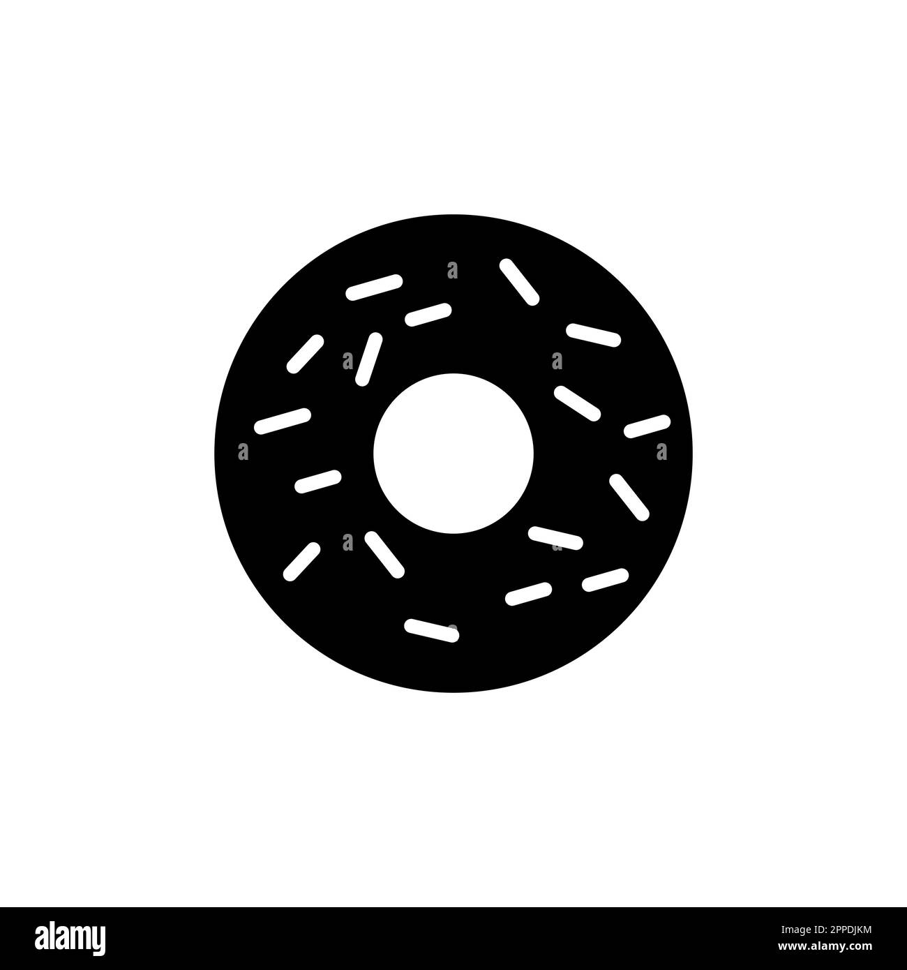 Round donut pink icing Black and White Stock Photos & Images - Alamy