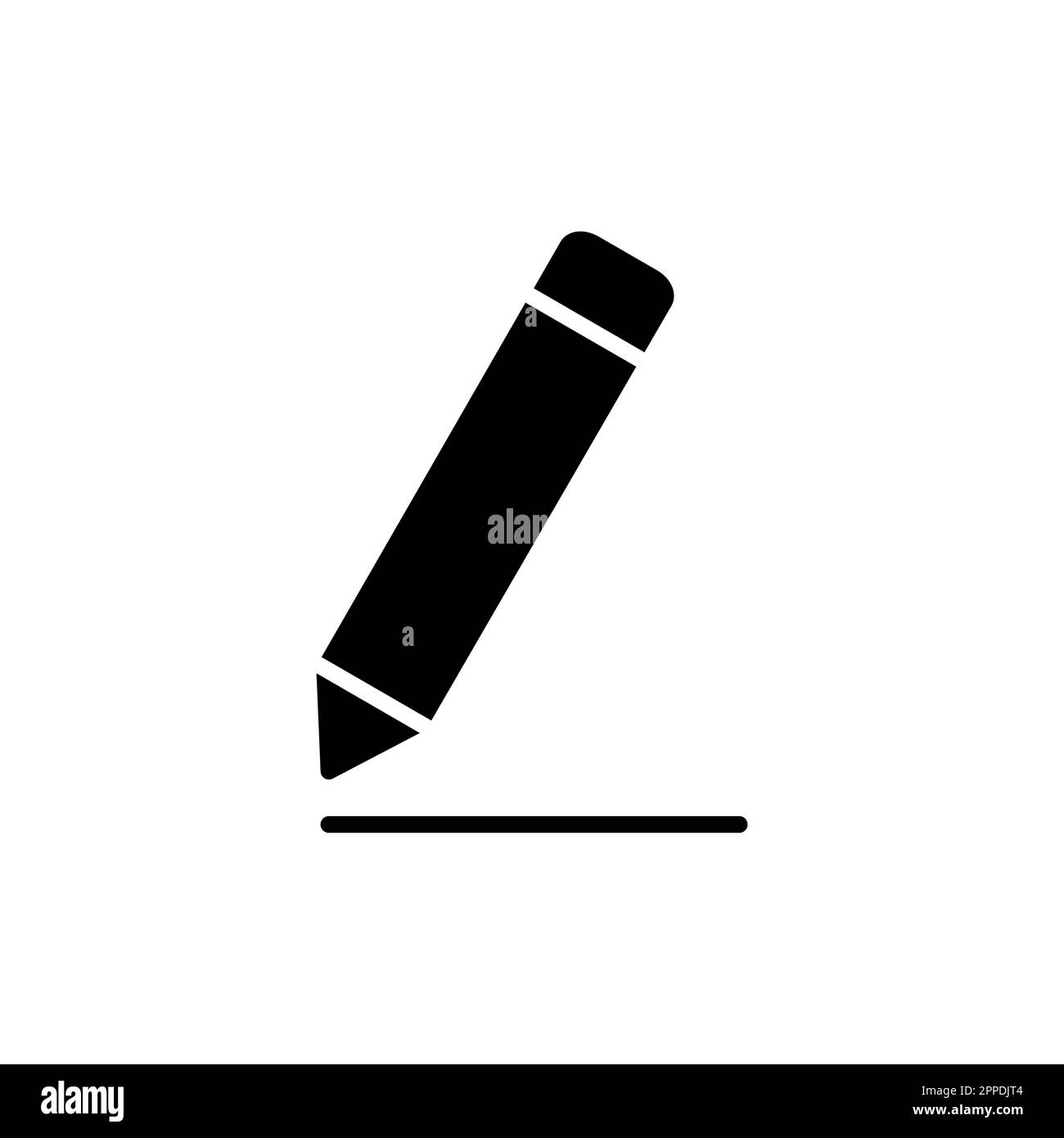 Edit icon vector. edit document sign and symbol. pencil Stock Vector ...