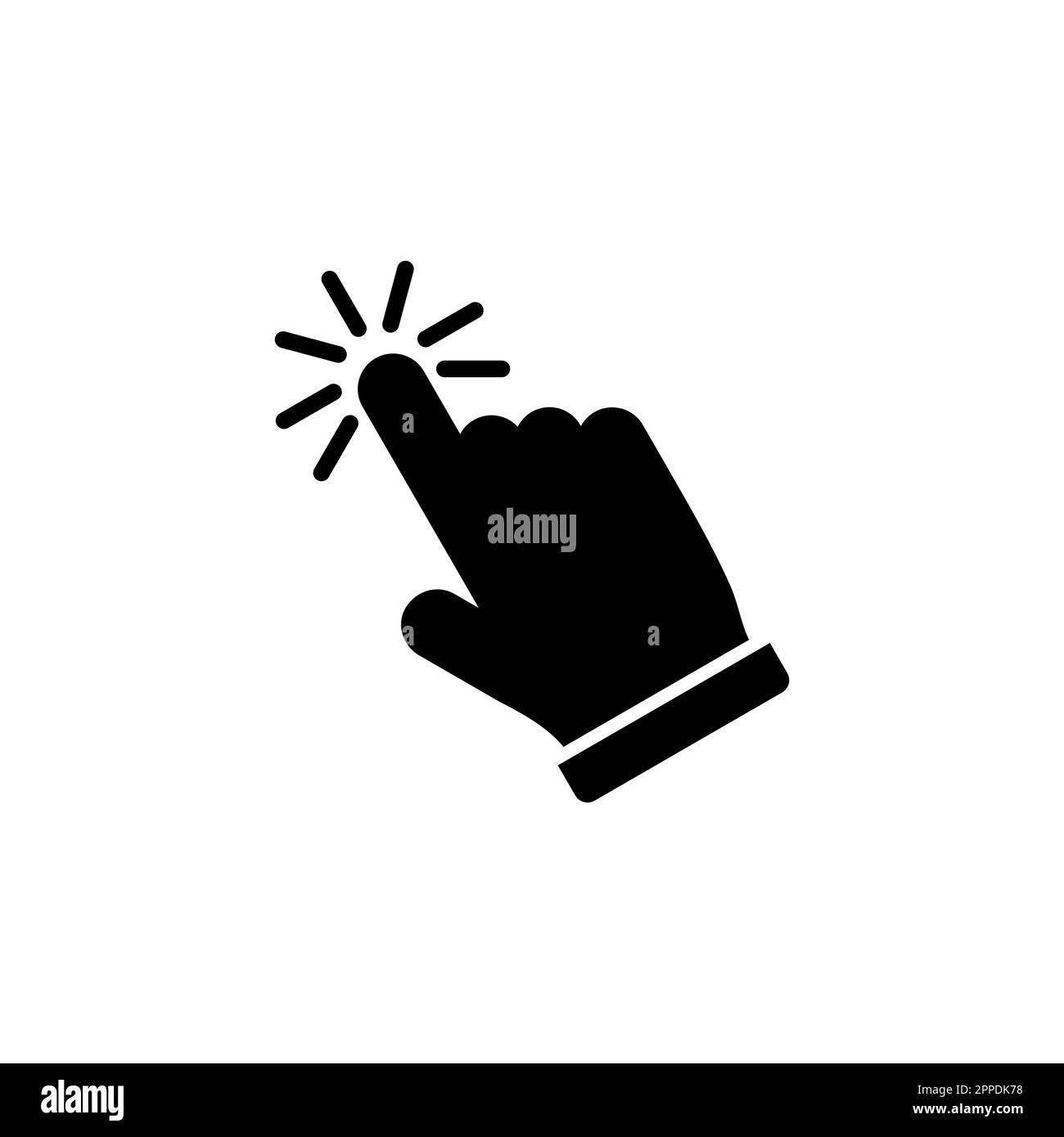 hand click icon vector. clicking finger icon. pointer icon Stock Vector ...