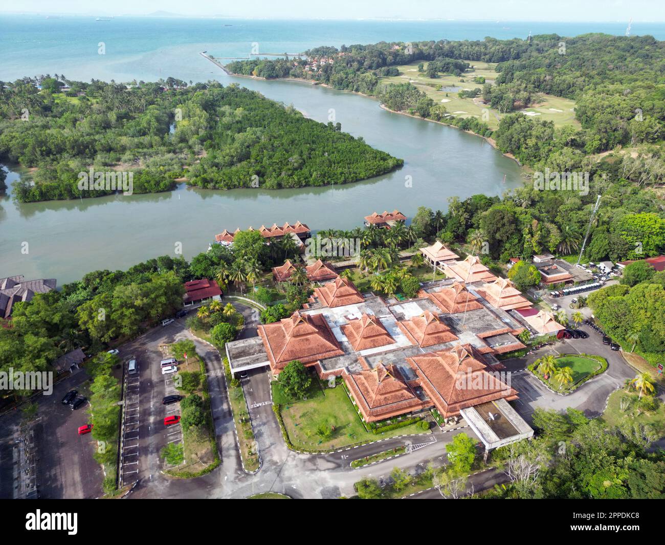 Ferry terminal aerial view hi-res stock photography and images - Alamy