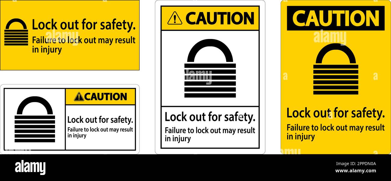Caution Lock Out For Safety. Failure To Lock Out May Result In Injury ...