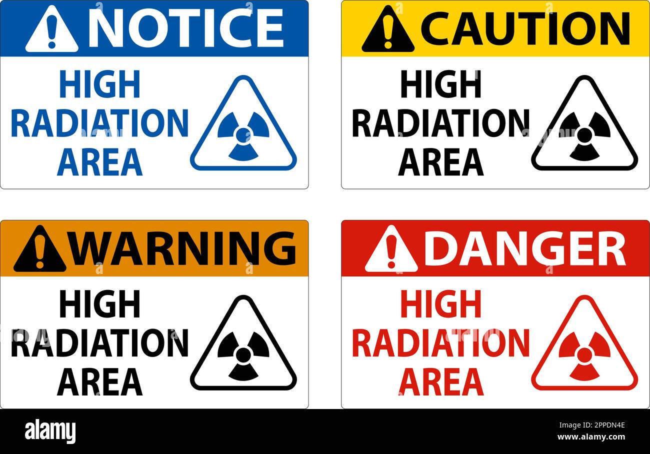 Radiation area caution Stock Vector Images - Alamy